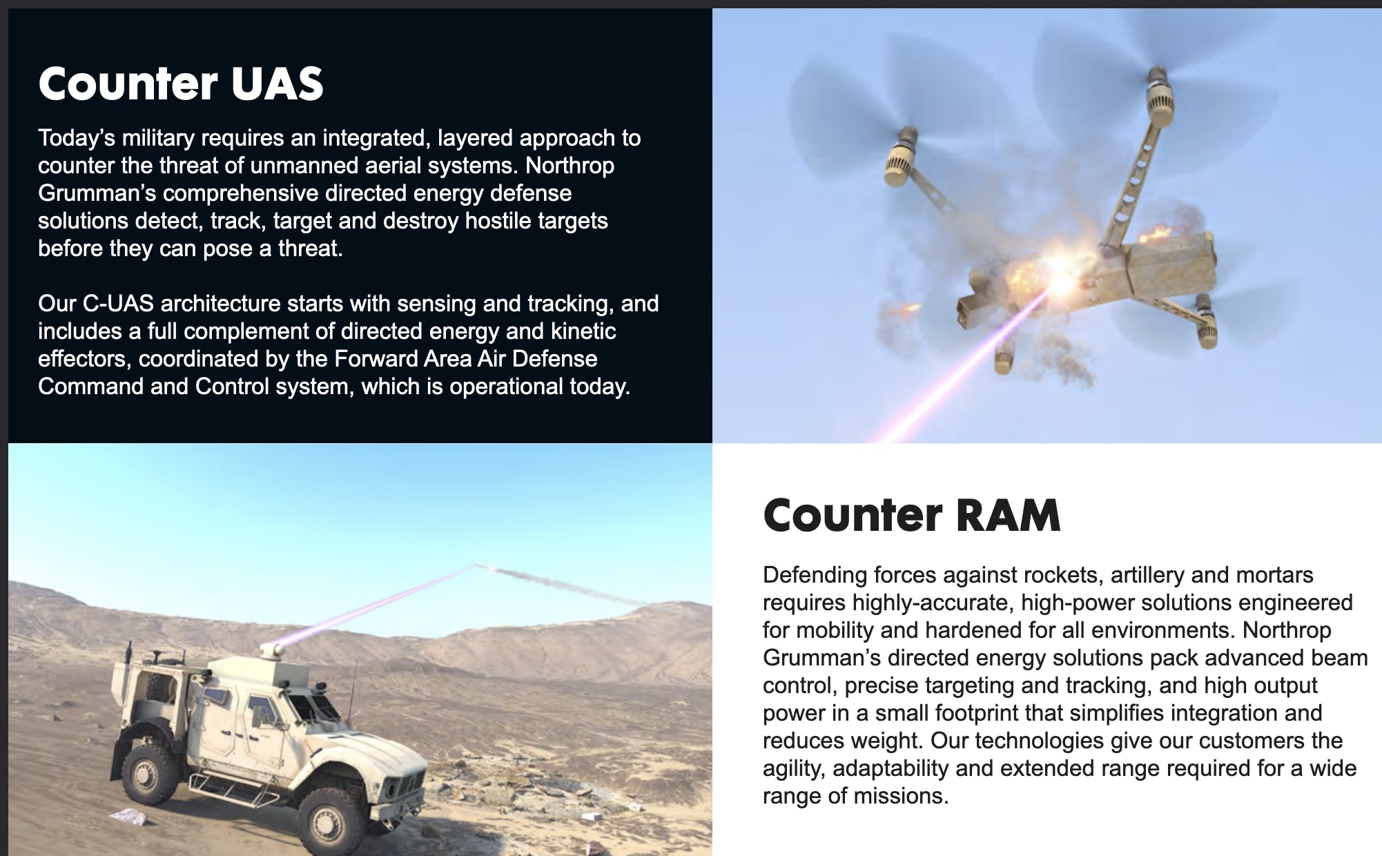 Northrop Grummans Compact 10 KW Anti-drone Laser and Humvee Mounted ...