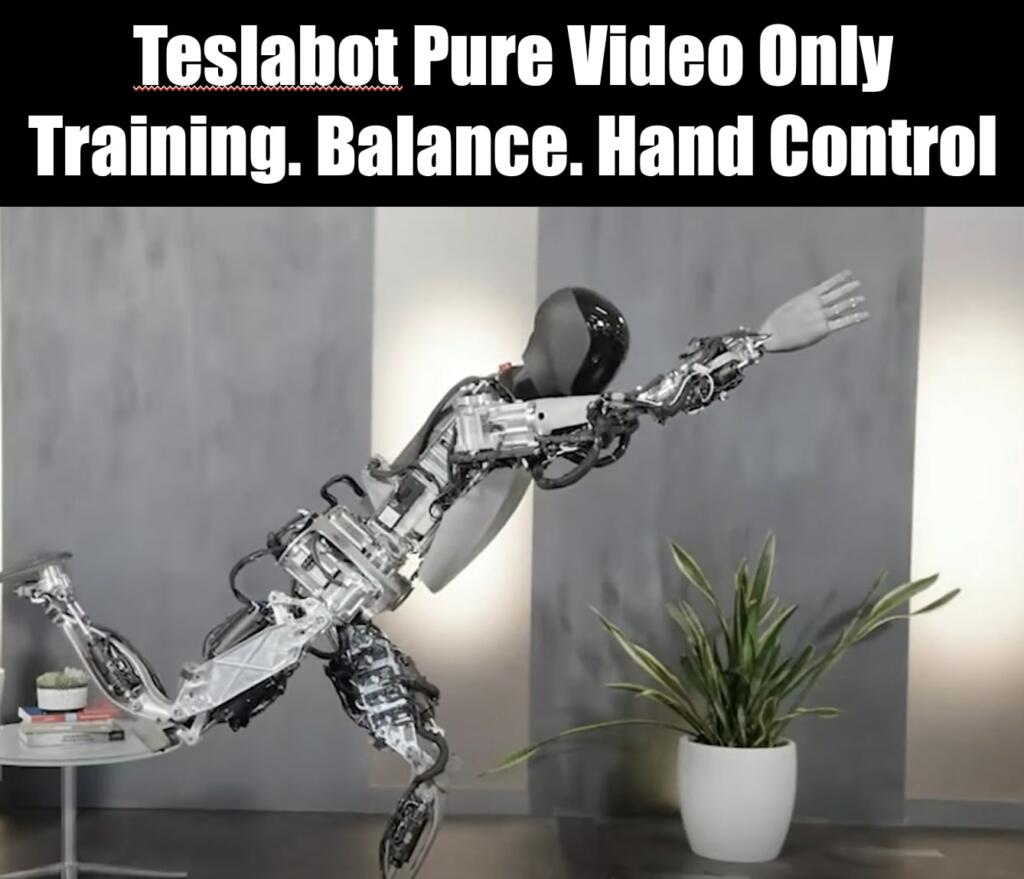 New Teslabot Capabilities. All Neural Net Training and Great Balance ...