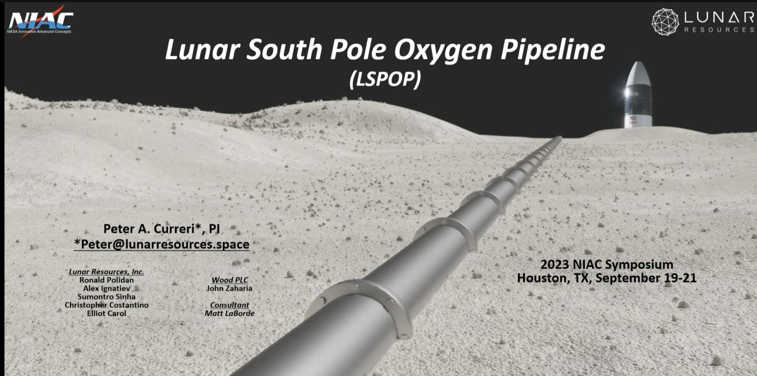 Lunar South Pole Oxygen Pipeline | NextBigFuture.com
