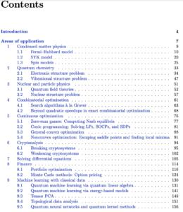 A survey of Quantum Algorithm Applications and End-to-end Complexities | NextBigFuture.com