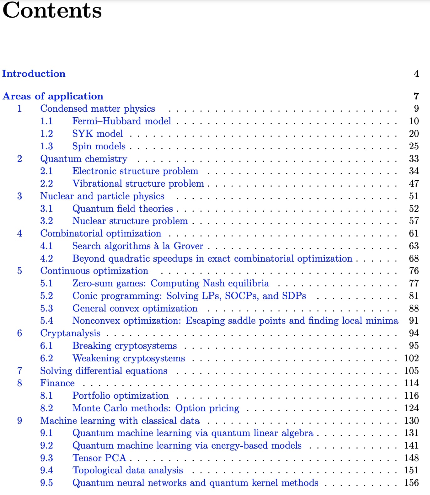 A Survey Of Quantum Algorithm Applications And End To End Complexities