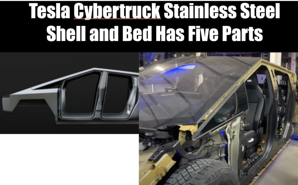 Tesla Cybertruck Stainless Steel Shell and Truck Bed Are Just Five ...