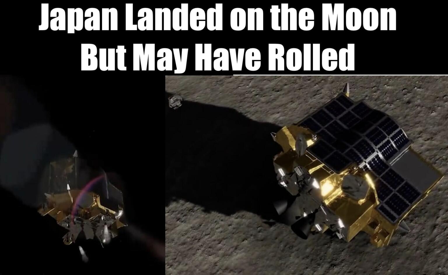 Japan's SLIM Lander Has a Landing and Roll on the Moon | NextBigFuture.com