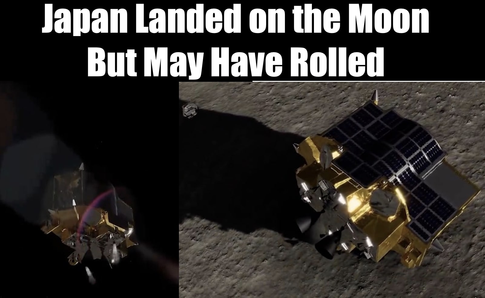 Japan's SLIM Lander Has a Landing and Roll on the Moon | NextBigFuture.com