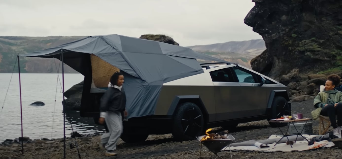 Easy Camping With a $2975 Tesla Cybertruck Basecamp | NextBigFuture.com