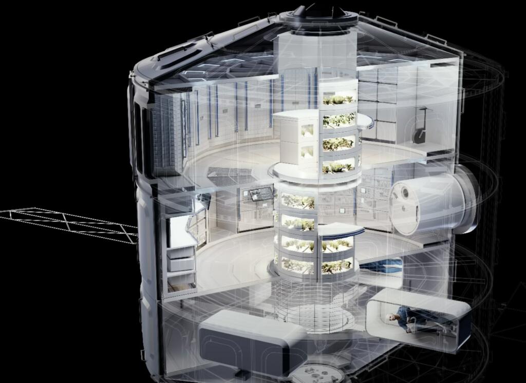 2028 Airbus - Voyager Space Starlab Space Station Cutaway and Interior ...