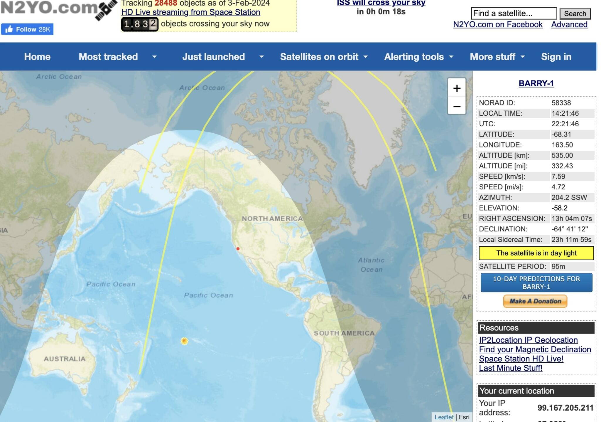 IVO Quantized Inertia Barry-1 Satellite - Orbital Change- Important Metric is Semi Major Axis ...