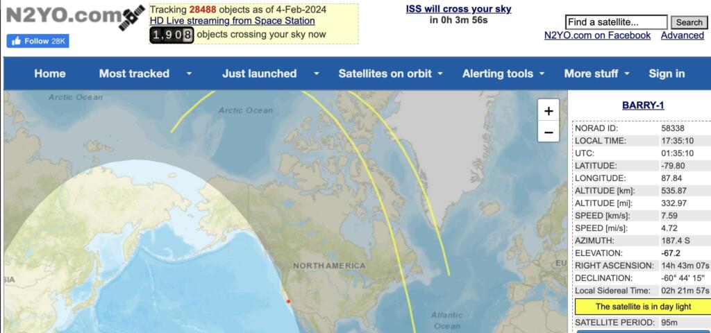 Barry-1 Satellite Which Only Has Dual IVO Quantized Inertia ...