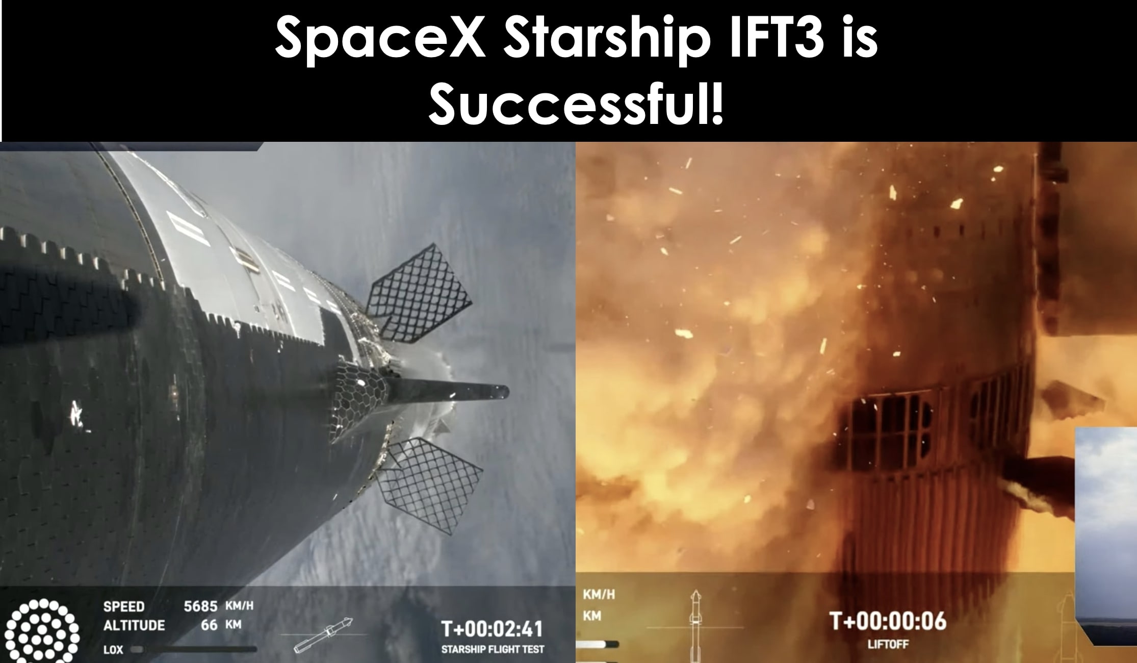 Great SpaceX Starship IFT3 Launch! Congrats to SpaceX | NextBigFuture.com
