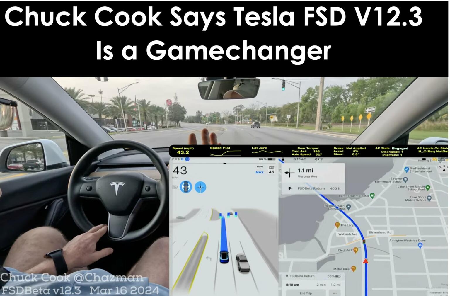 Chuck Cook Says Tesla FSD V12.3 Is a Gamechanging Build | NextBigFuture.com