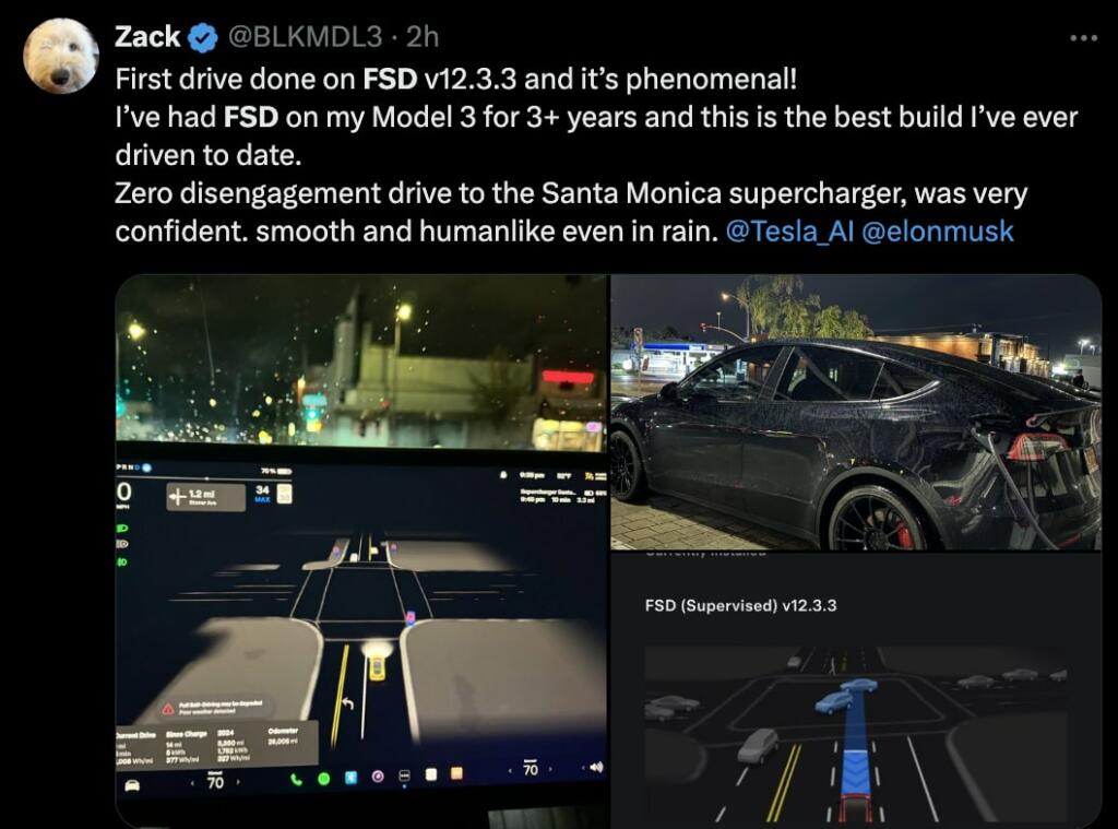 Third FSD Update in One Week - FSD 12.3.3 | NextBigFuture.com