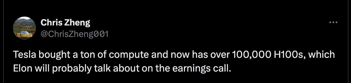 Tesla Has 400 Exaflops of AI Training Compute | NextBigFuture.com