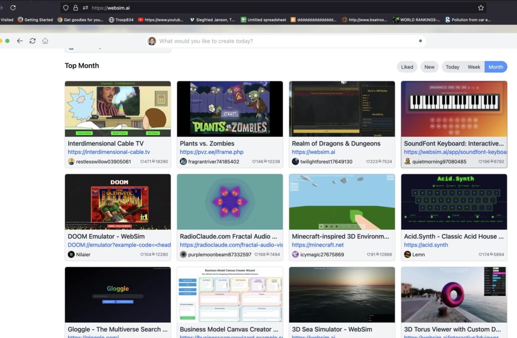Websim.AI for AI Building Websites, Games and More From Prompts ...