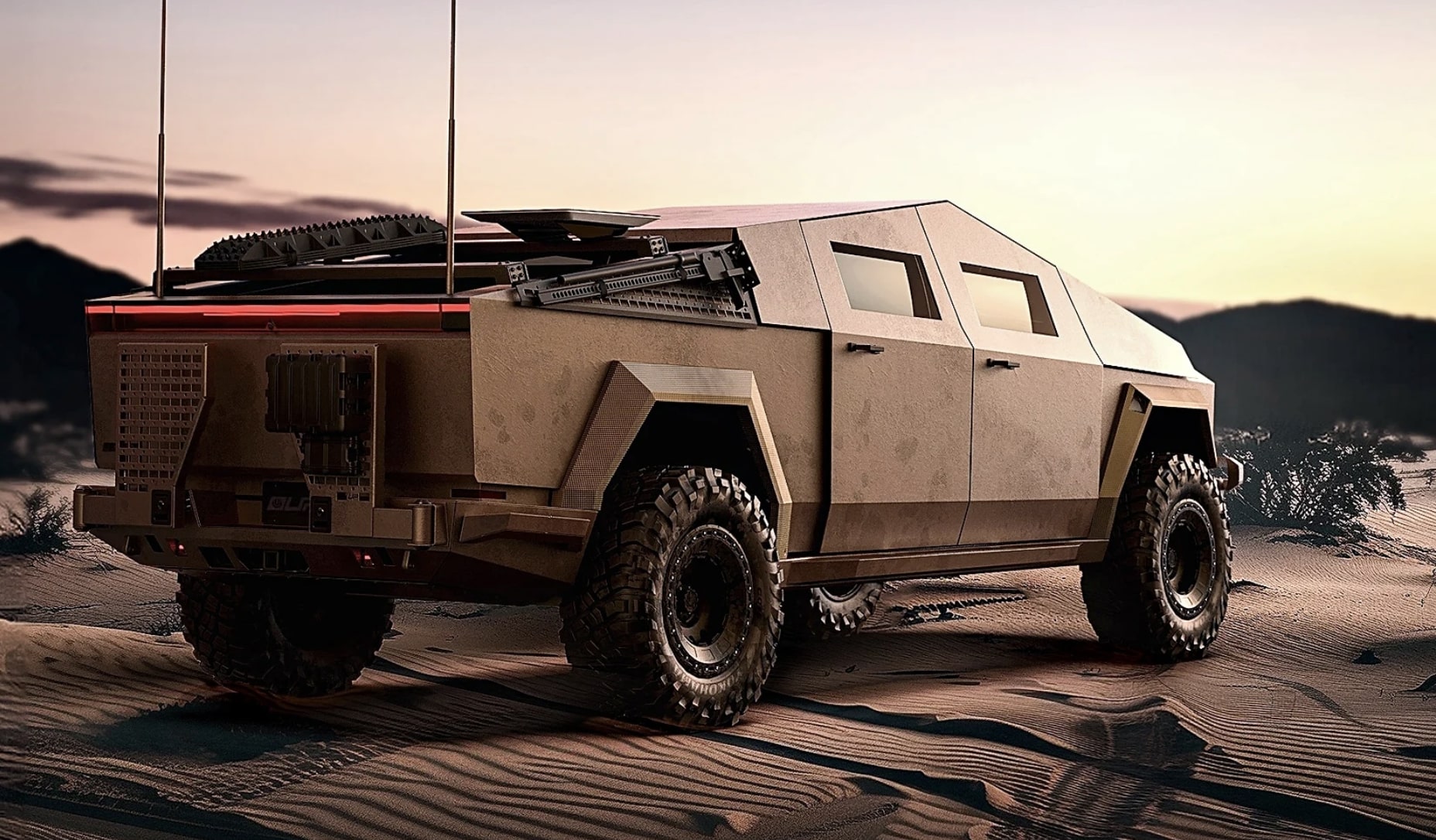 Custom Up-Armored Tesla Cybertruck is Heavy Machine Gun Resistant ...