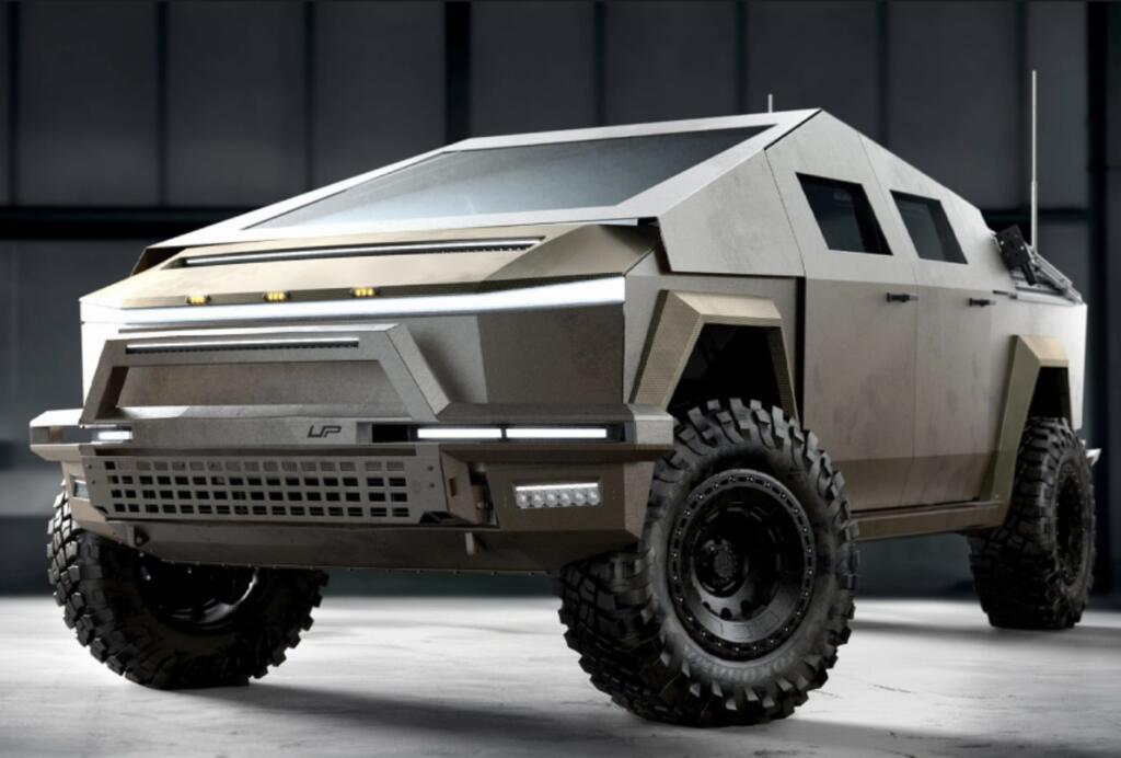 Custom Up-Armored Tesla Cybertruck is Heavy Machine Gun Resistant ...