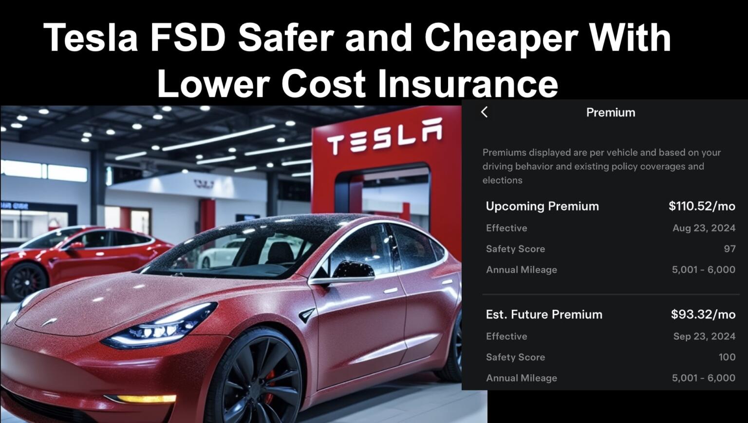 Tesla FSD For Safer Driving and Lower Insurance Costs | NextBigFuture.com
