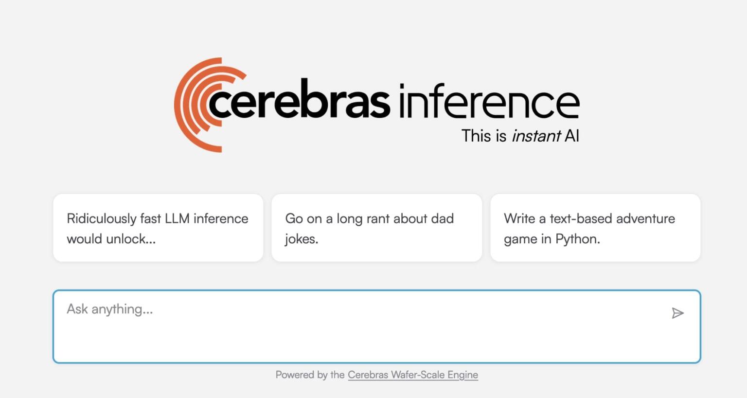 Cerebras Inference - Cloud Access to Wafer Scale AI Chips ...