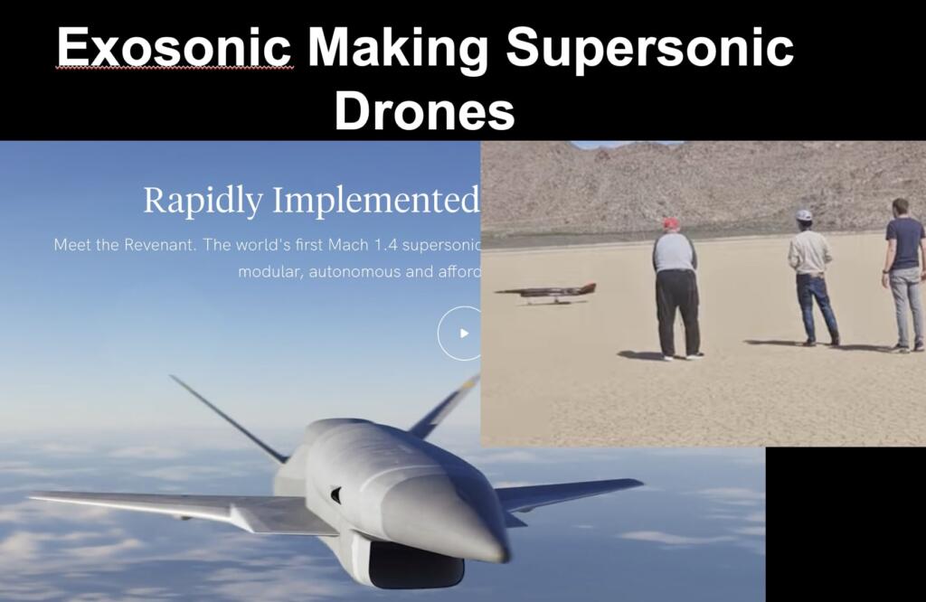 Exosonic Making Supersonic Drones and Planes | NextBigFuture.com