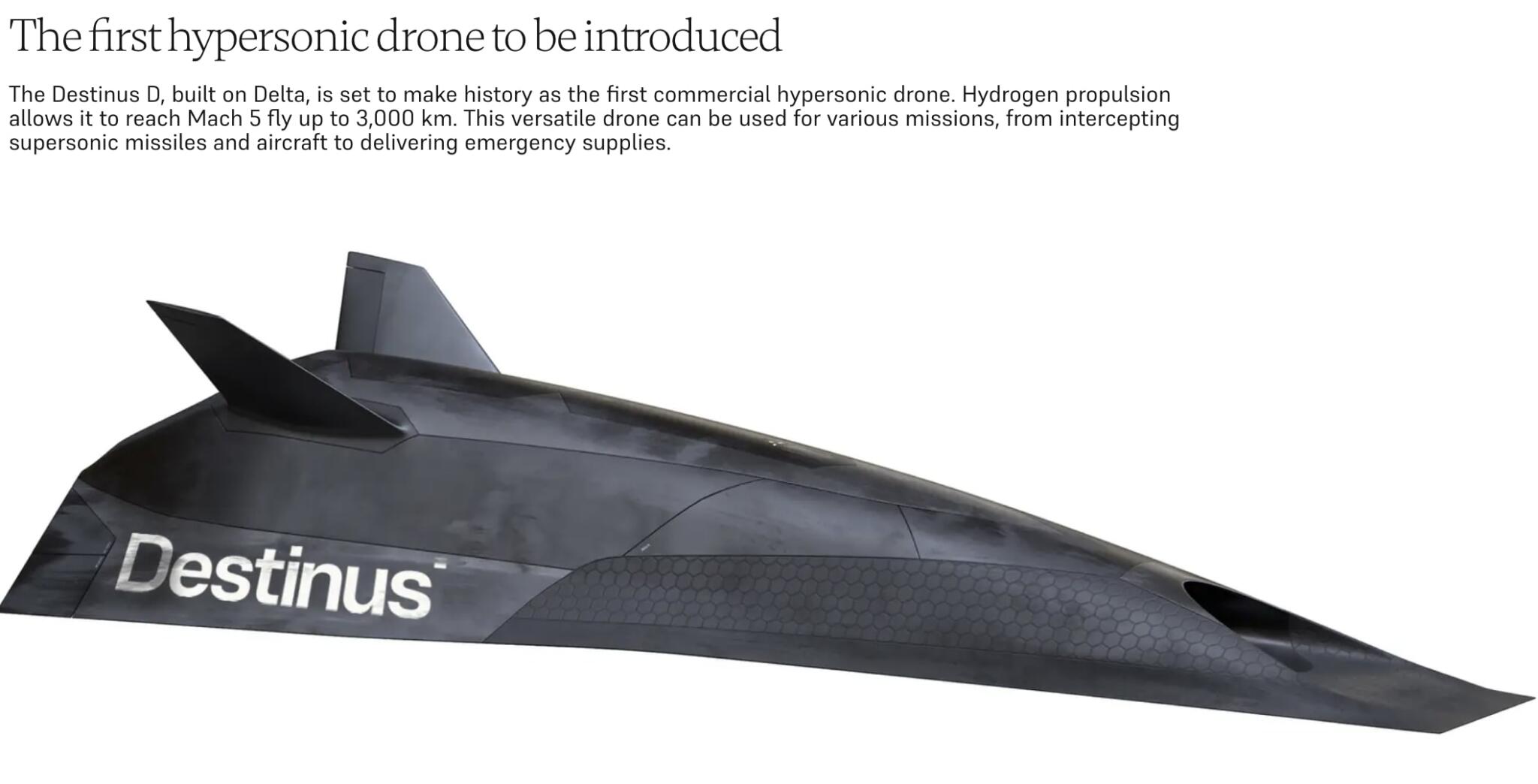 Destinus Making Supersonic Hydrogen Drone in 2026, AI Controlled Hypersonic Drones and Plane ...