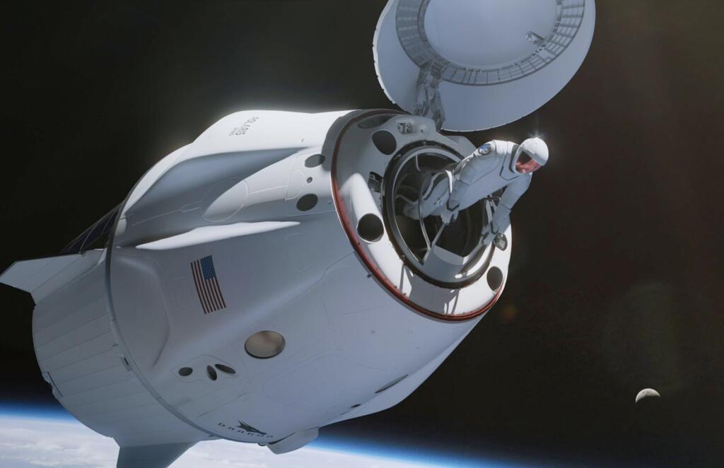 Improved SpaceX EVA Suit and Dragon Adapted for EVA | NextBigFuture.com