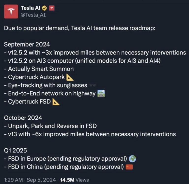 Tesla FSD Will Soon Exceed 10,000 Miles Between Critical Interventions ...