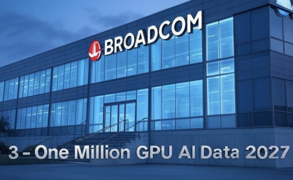 Broadcom Building Three One Million GPU AI Supercomputers for 2027 ...