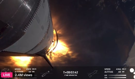 SpaceX Starship Flight 7 Launched, BOOSTER CAUGHT, Upper Stage Lost ...