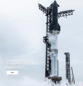 SpaceX Starship Flight 7 Delayed to Today 4 PM CT | NextBigFuture.com