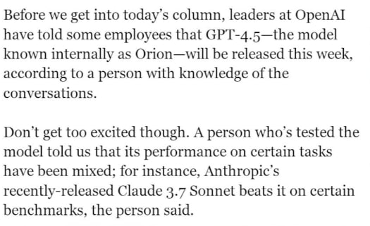 OpenAI GPT 4.5 Has Been Leaked And Available in Days | NextBigFuture.com