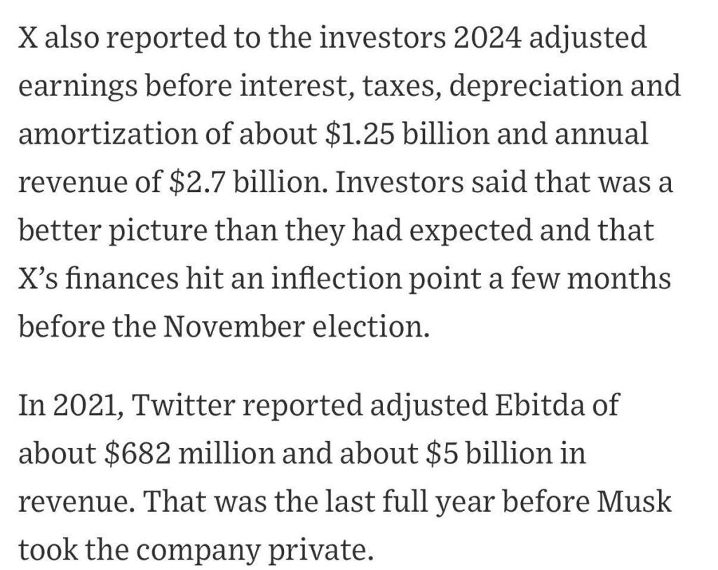 X in 2024 Doubled Highest Yearly Twitter Profits | NextBigFuture.com