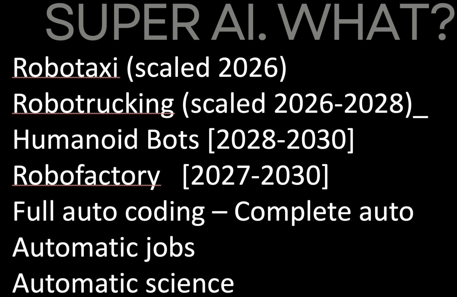 18-30 Months from the Start of Worldchanging Superintelligence ...