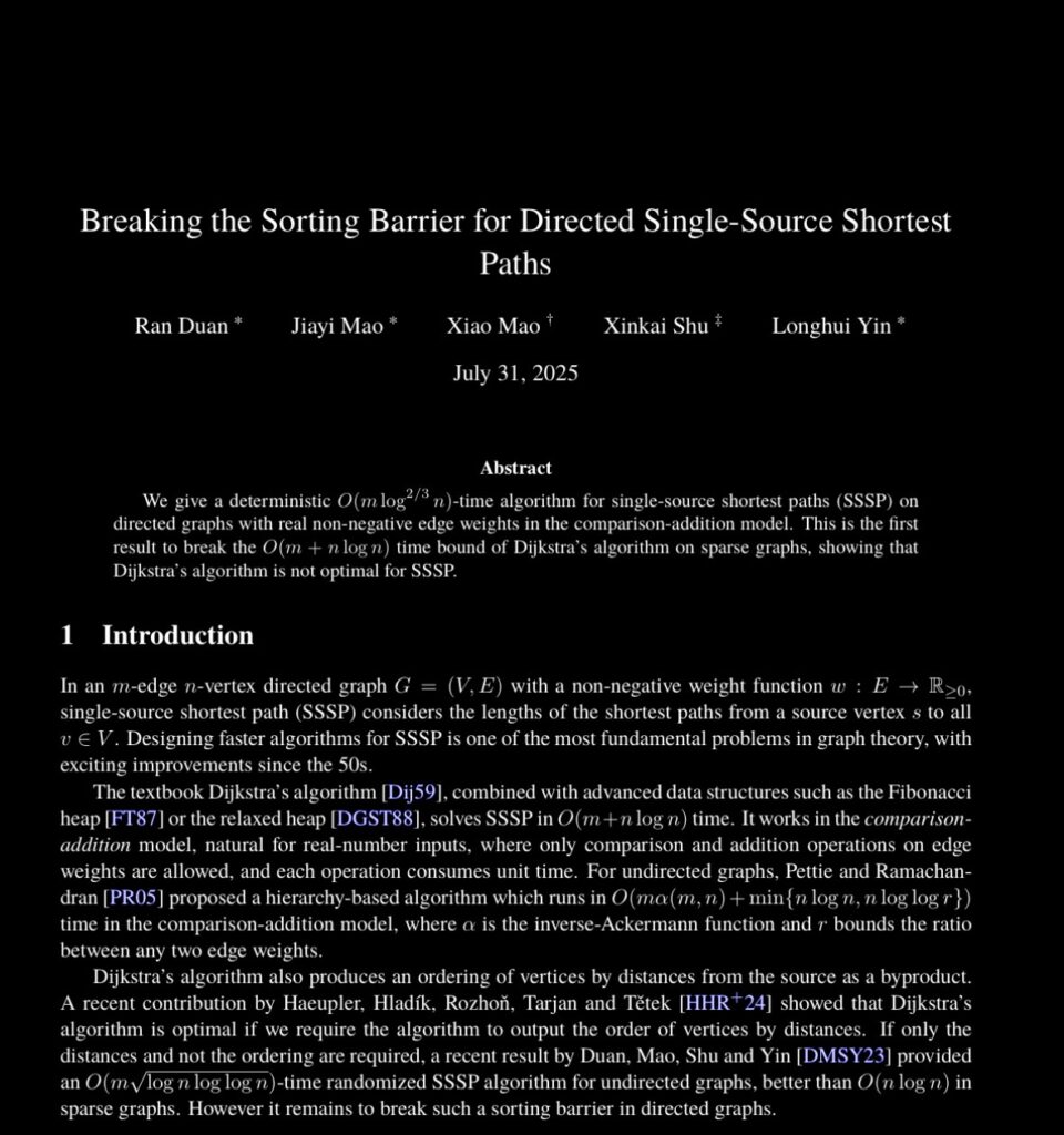 New Sorting Algorithm Breakthrough is Better than Dijkstra ...