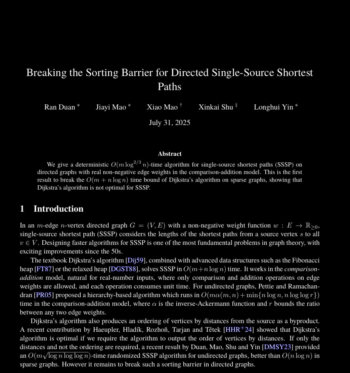 New Sorting Algorithm Breakthrough Is Better Than Dijkstra 3436