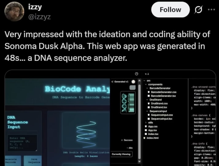 XAI Grok 4.2 Is Likely Seen in Sonoma Sky Model | NextBigFuture.com