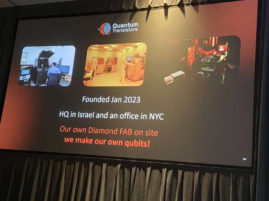 Quantum Transistors Can Scale Diamond Color Center Qubits #Q2B #Q2B2025 ...