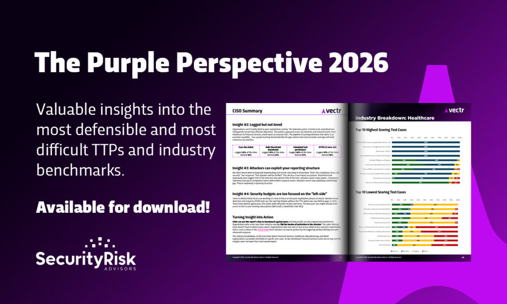 Security Risk Advisors Releases “The Purple Perspective 2026” Report ...